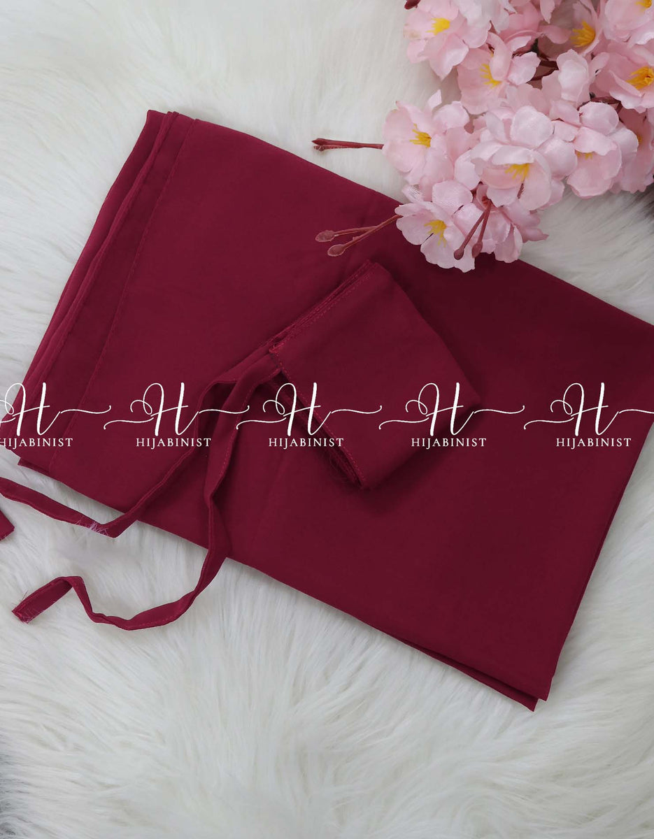 Hijab And Niqab Set - Ruby – hijabinist